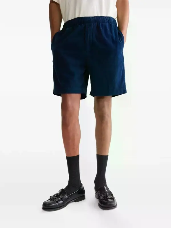 BELLEROSE Elasticated Corduroy Shorts - Blue
