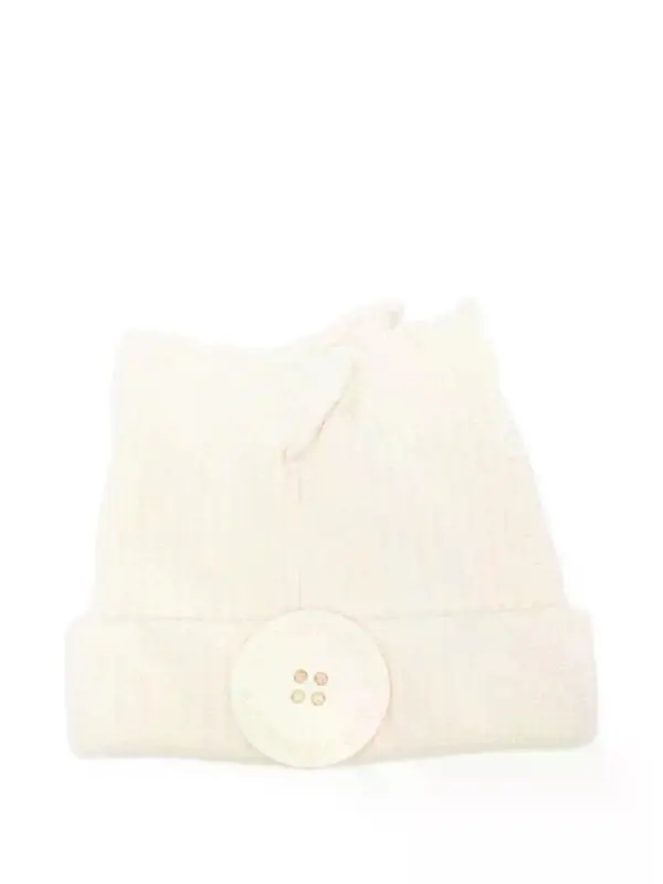 CHARLES JEFFREY Button Beanie - Neutrals