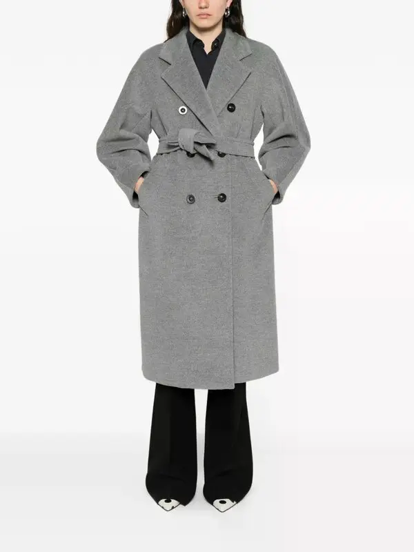 Max Mara Madame Double-breasted Coat - Grey