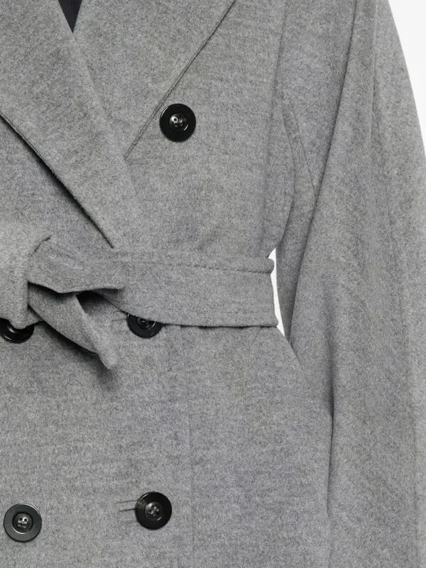 Max Mara Madame Double-breasted Coat - Grey