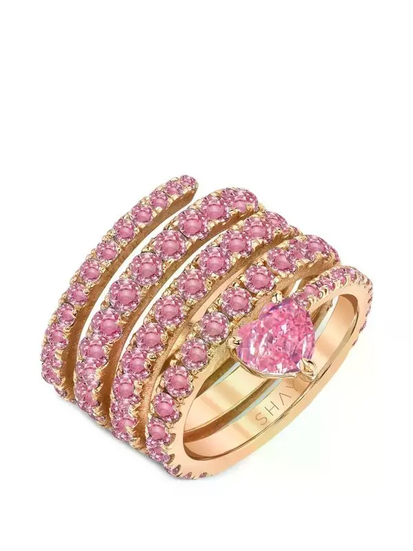 Shay Pini Sapphire Ring - Pink