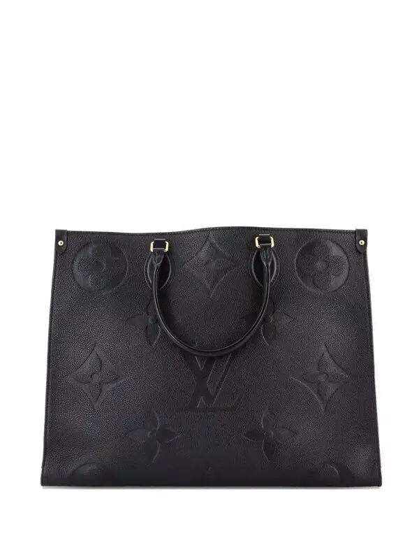LOUIS VUITTON Onthego Monogram Empreinte Giant Gm Tote Bag - Black