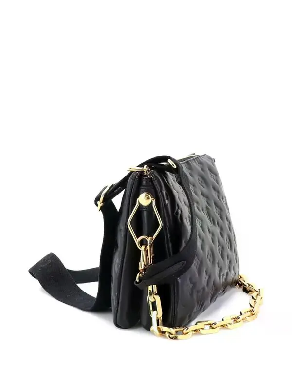 LOUIS VUITTON Coussin Pm Monogram Embossed Lambskin Crossbody Bag - Black