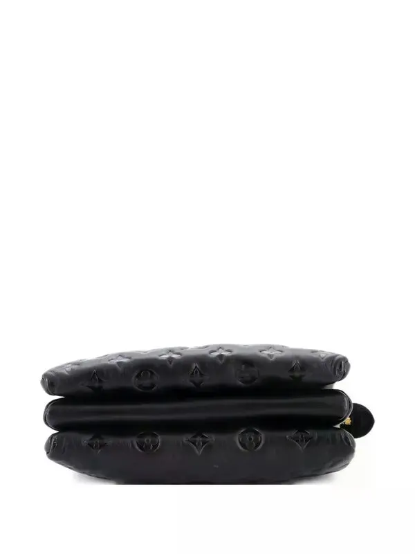LOUIS VUITTON Coussin Pm Monogram Embossed Lambskin Crossbody Bag - Black
