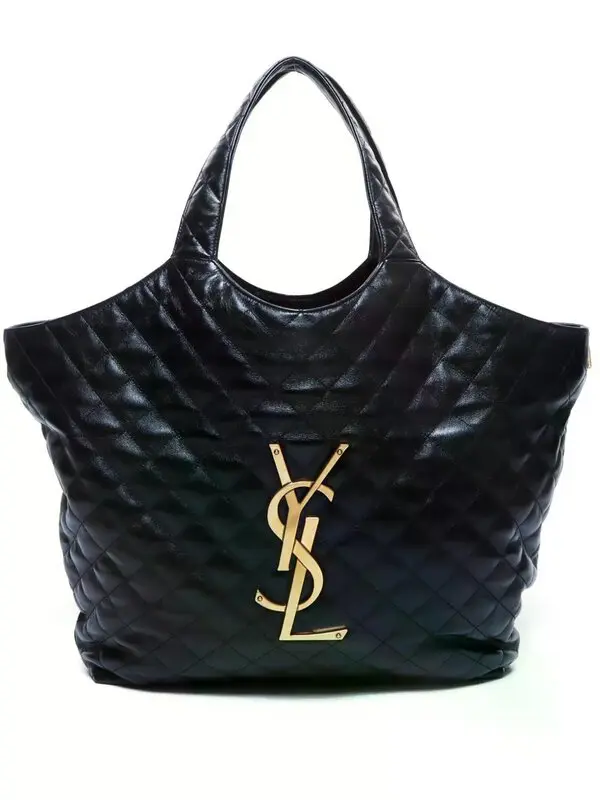Saint Laurent Large Icare Leather Handbag
