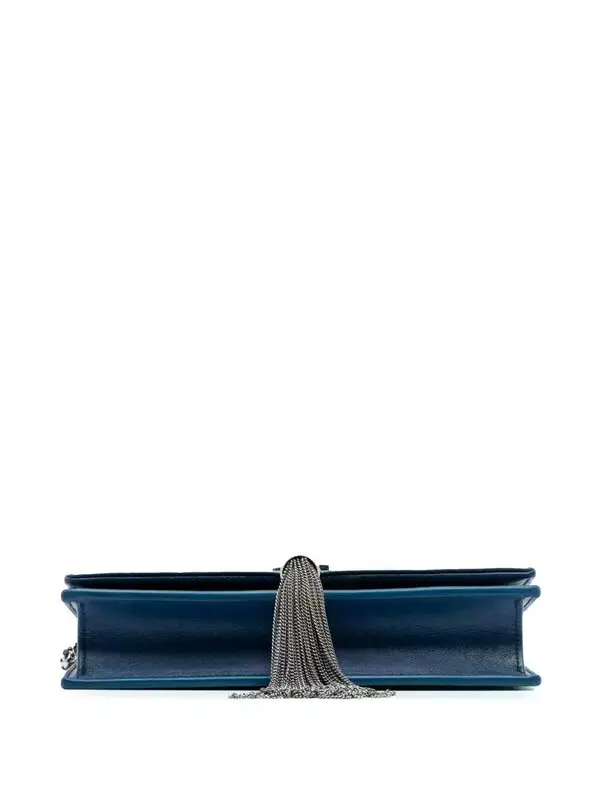 Saint Laurent 2017 Monogram Kate Tassel Crossbody Bag - Blue