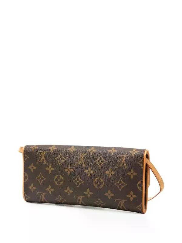 LOUIS VUITTON 2000 Monogram Pochette Twin Gm - Brown