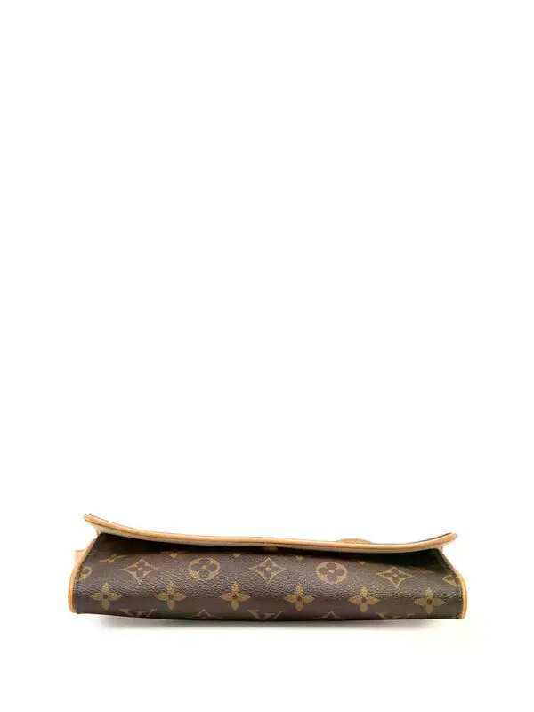 LOUIS VUITTON 2000 Monogram Pochette Twin Gm - Brown