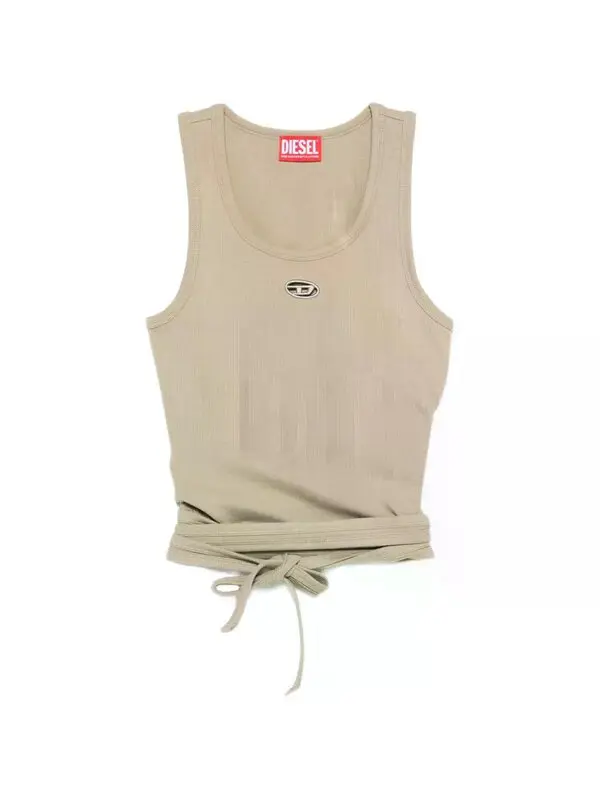 DIESEL® Tie-detail Tank Top - Neutrals