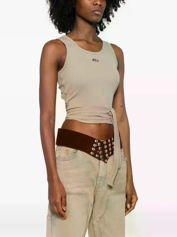 DIESEL® Tie-detail Tank Top - Neutrals
