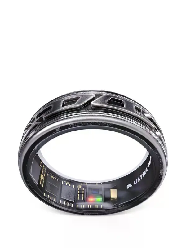 DIESEL Logo-embossed Smart Ring - Grey