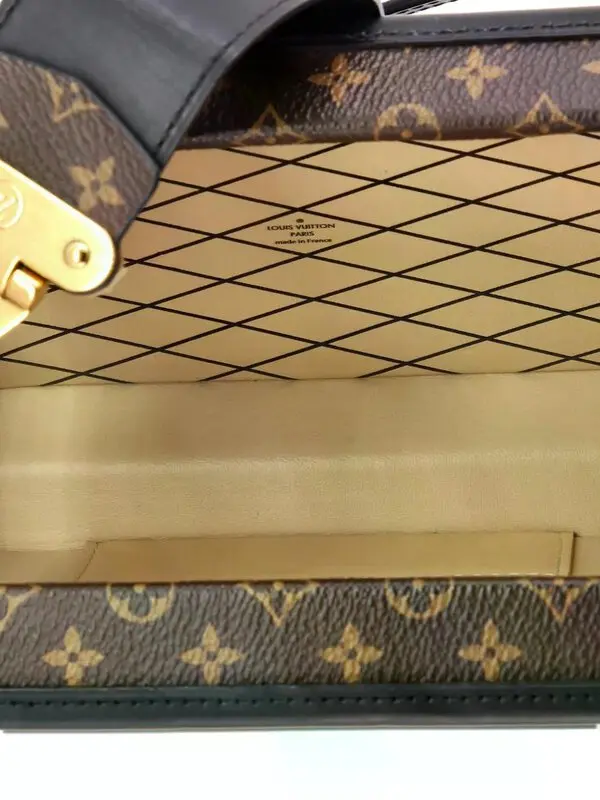 LOUIS VUITTON Petite Malle East West Shoulder Bag Monogram Canvas