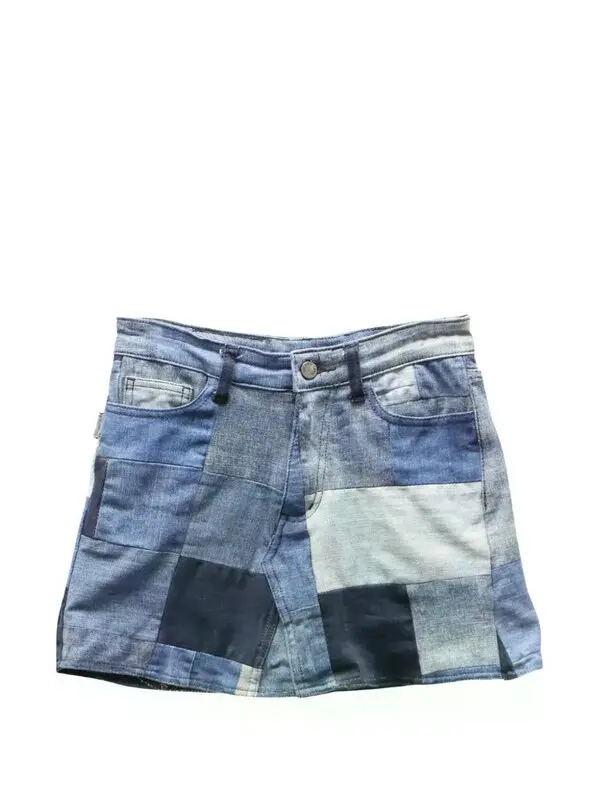 Zadig&Voltaire Patchwork Denim Mini Skirt