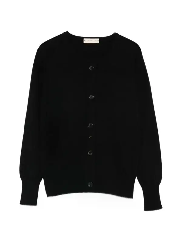 PUROTATTO Buttoned Cardigan - Black