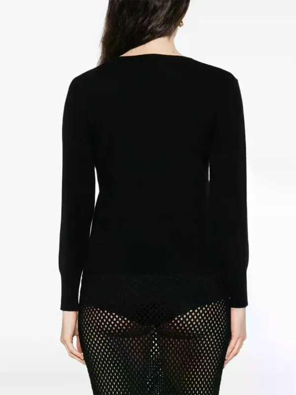 PUROTATTO Buttoned Cardigan - Black