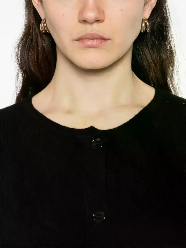PUROTATTO Buttoned Cardigan - Black