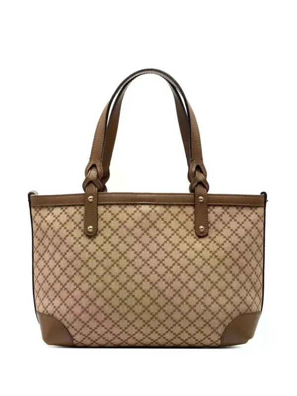 Gucci Diamante Canvas Craft Tote Bag