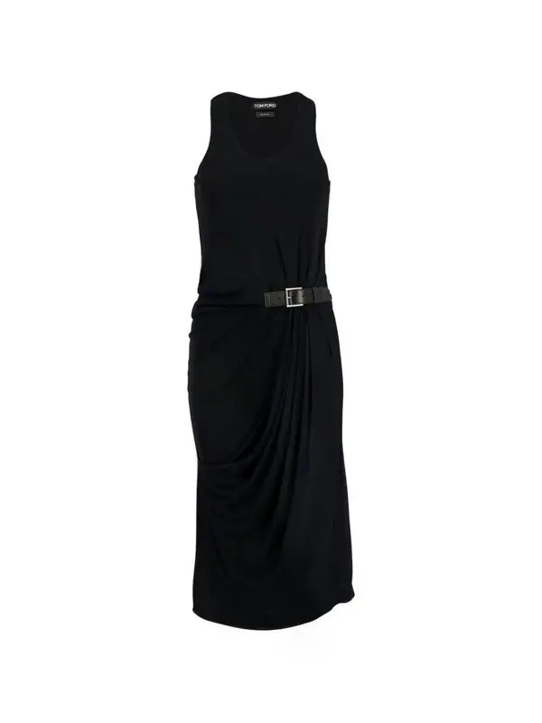 TOM FORD Belted Midi Dress