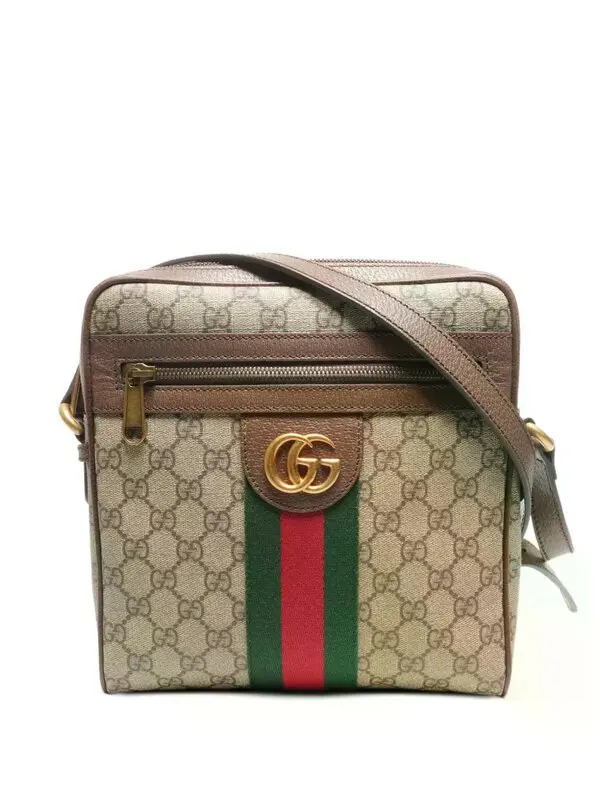 Gucci Zip-top Web-stripe Crossbody Bag