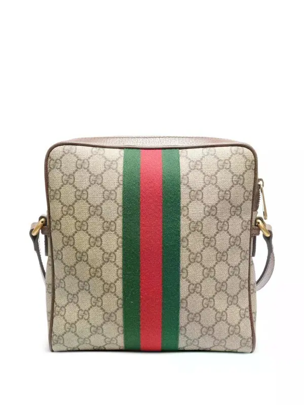 Gucci Zip-top Web-stripe Crossbody Bag