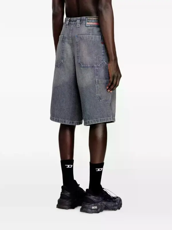 DIESEL® D-livery Denim Shorts - Grey