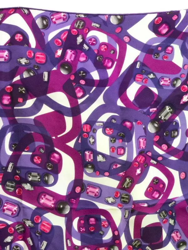 Dior 2000s Jewel-print Silk Scarf