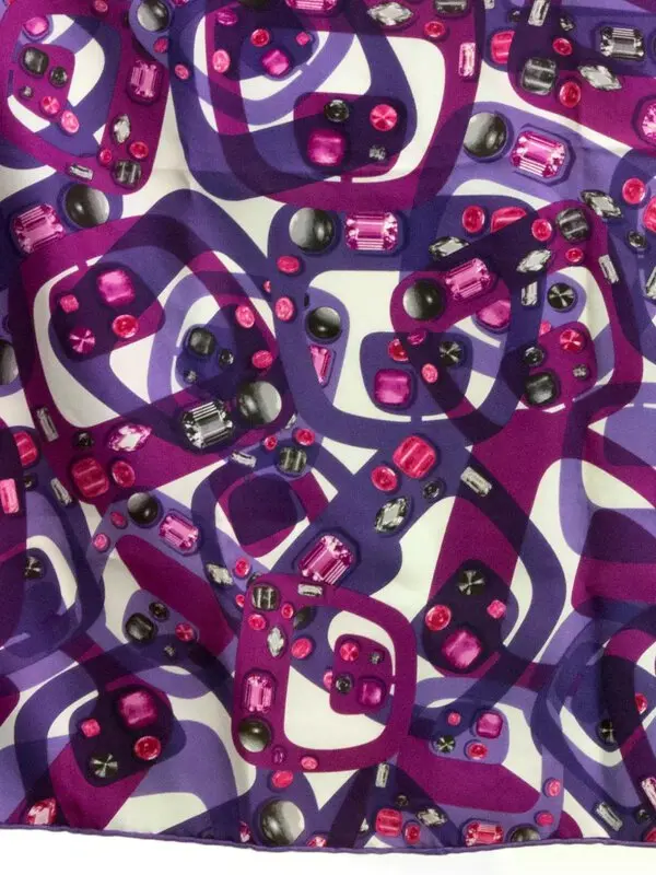 Dior 2000s Jewel-print Silk Scarf