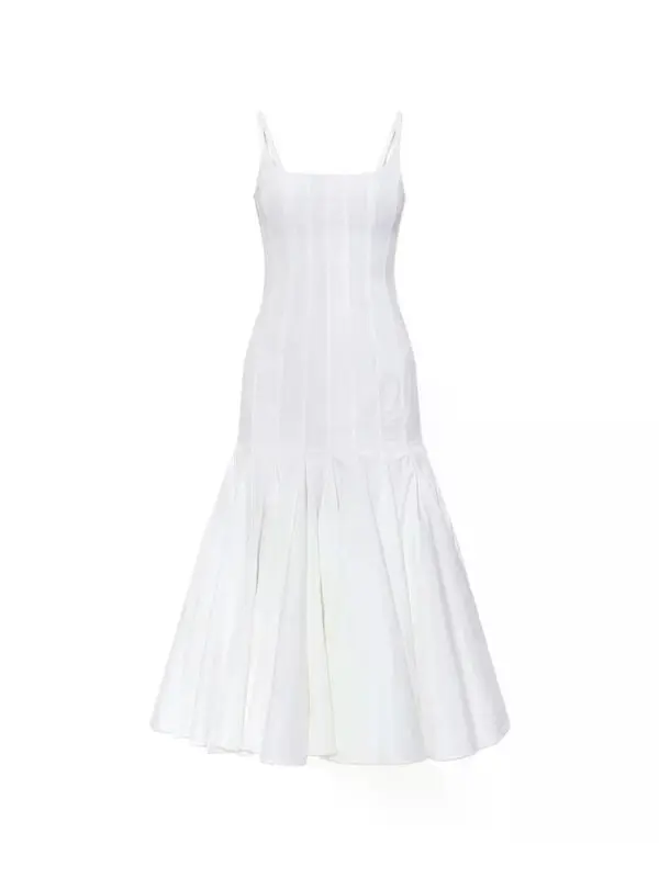 Jacquemus Agave Pleated Dress - White