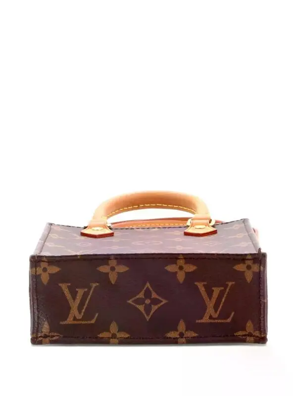 LOUIS VUITTON Petit Sac Plat Monogram Canvas Crossbody Bag