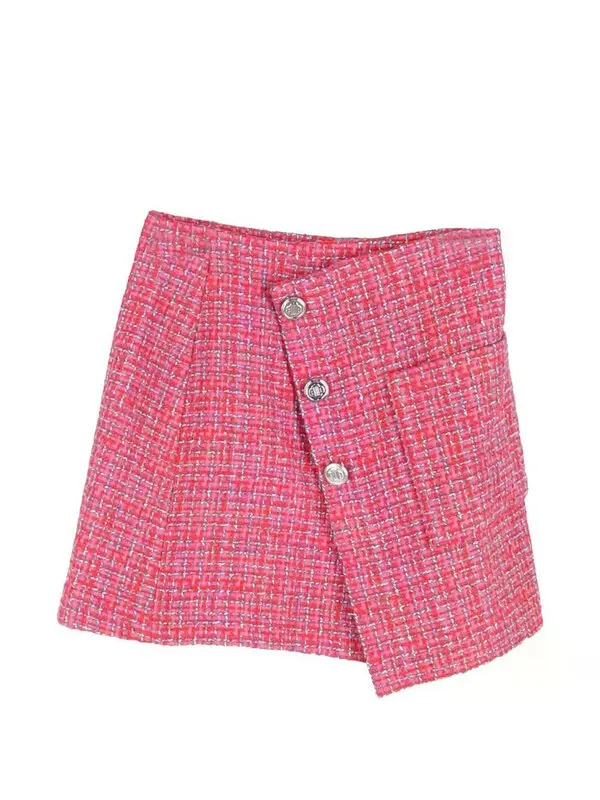 Maje Asymmetric Tweed Mini Skirt