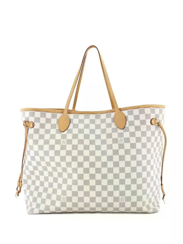 LOUIS VUITTON Neverfull Gm Tote Bag - White