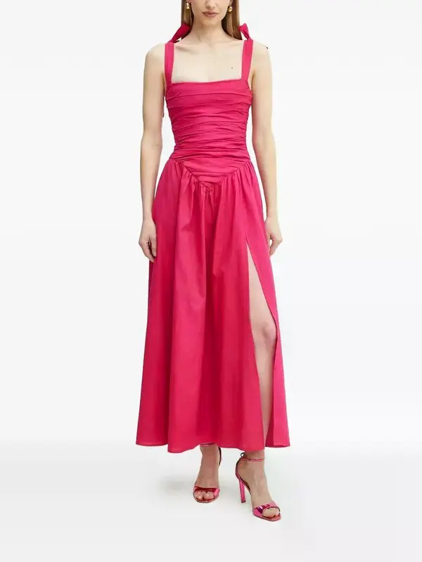 Bardot Mirelle Tie-strap Maxi Dress - Pink