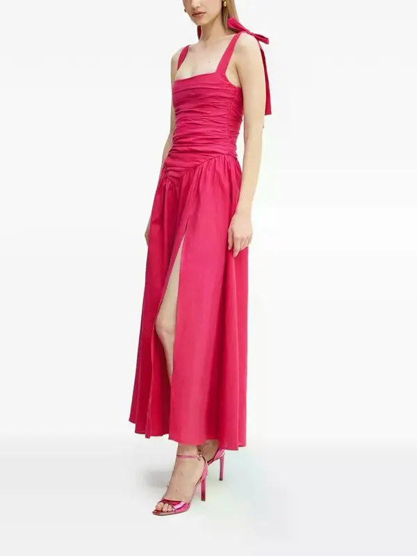 Bardot Mirelle Tie-strap Maxi Dress - Pink