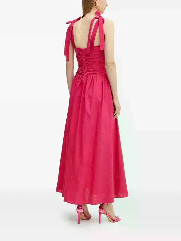 Bardot Mirelle Tie-strap Maxi Dress - Pink