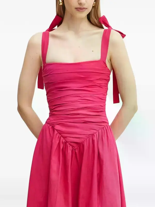 Bardot Mirelle Tie-strap Maxi Dress - Pink