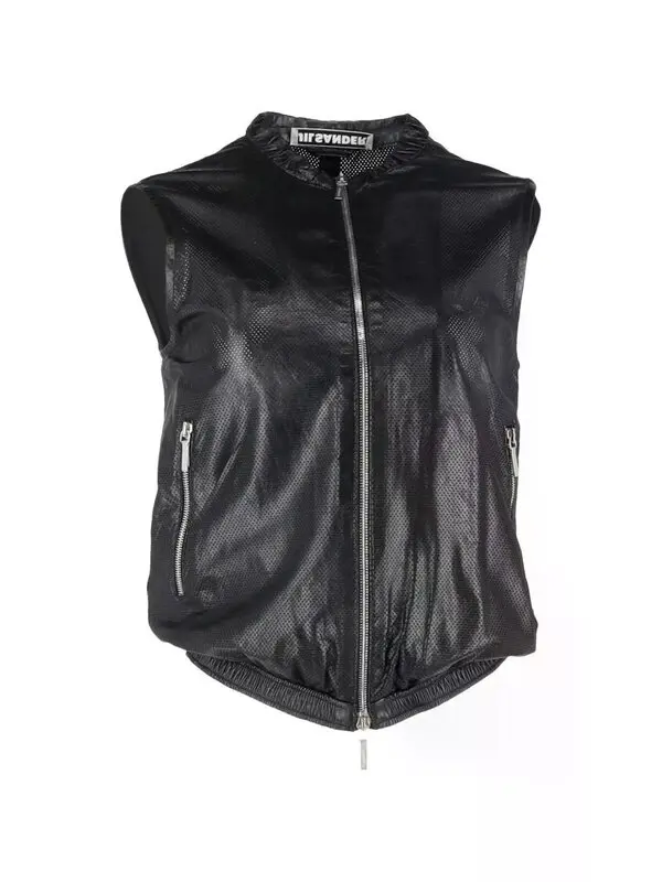 JIL SANDER Zip-up Leather Gilet