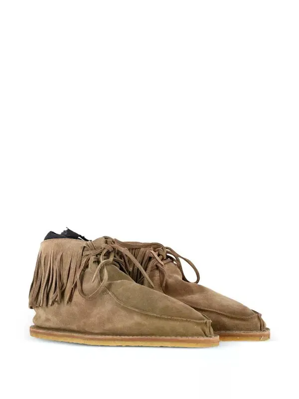 Saint Laurent Nino Fringed Ankle Boots