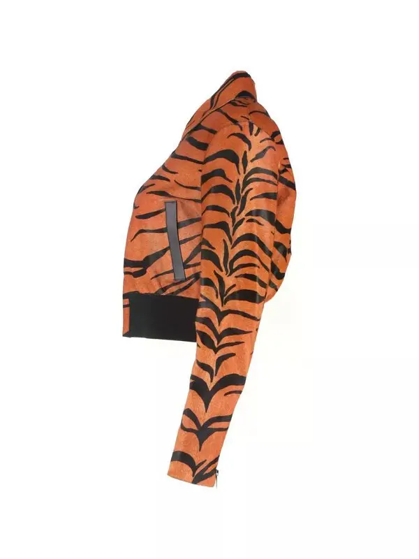 Dior Tiger-print Cropped Bomber Jacket