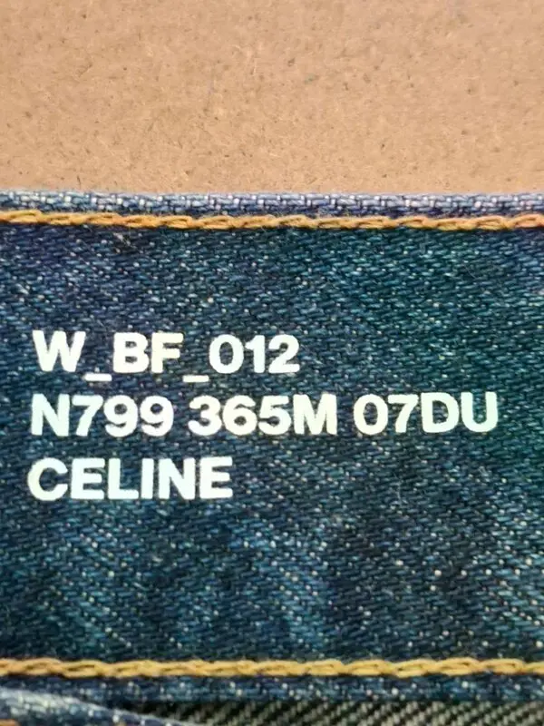 Celine Button-fastening Straight-leg Jeans