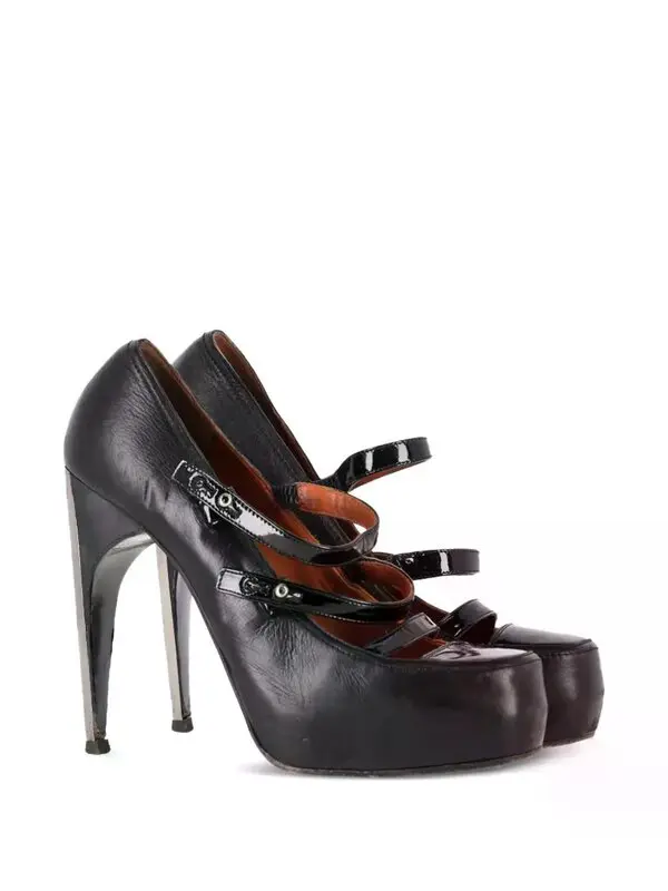 LANVIN 2009 Strap Leather Pumps