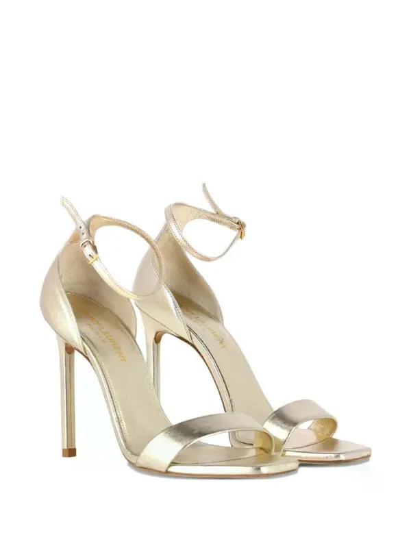 Saint Laurent Amber Ankle Strap Stiletto Sandals