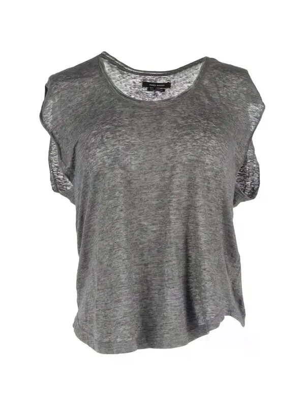 ISABEL MARANT VINTAGE Draped Linen T-shirt