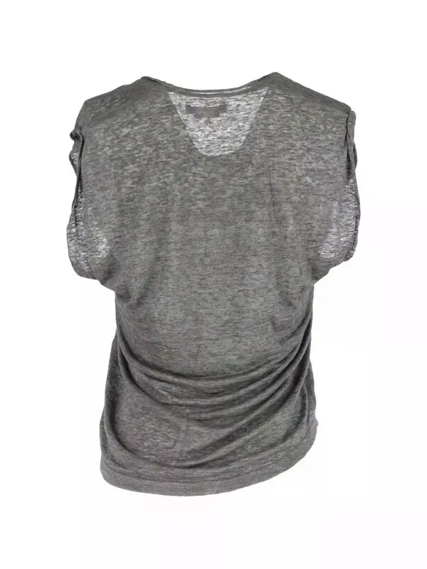 ISABEL MARANT VINTAGE Draped Linen T-shirt