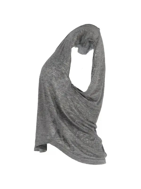 ISABEL MARANT VINTAGE Draped Linen T-shirt