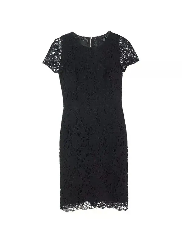 Burberry Embroidered Lace Midi Dress