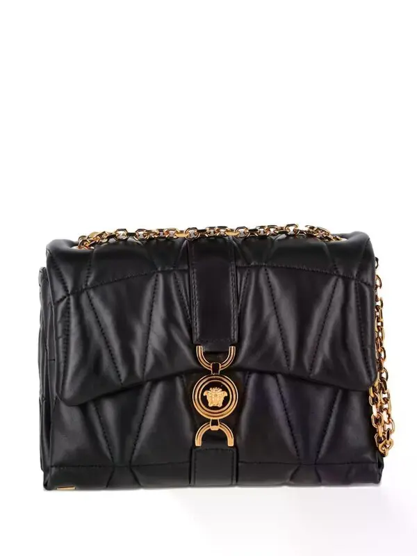 Versace Kleio Quilted Medusa Shoulder Bag
