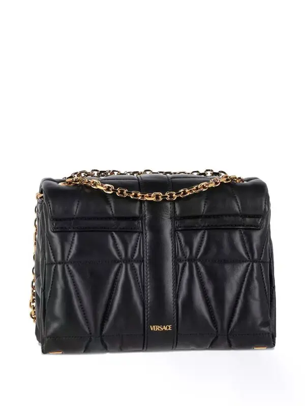 Versace Kleio Quilted Medusa Shoulder Bag