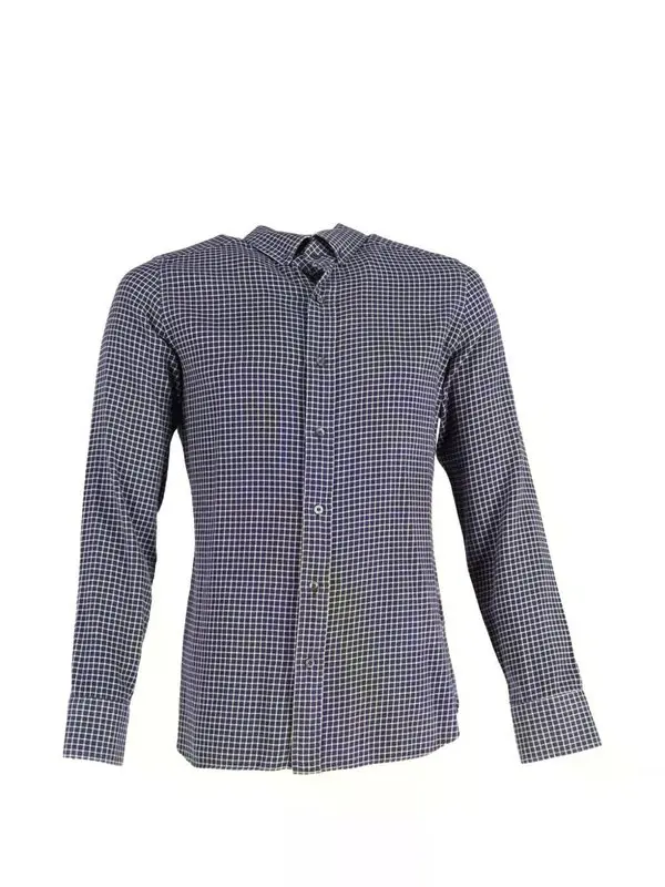 TOM FORD Check Button-front Shirt - Blue