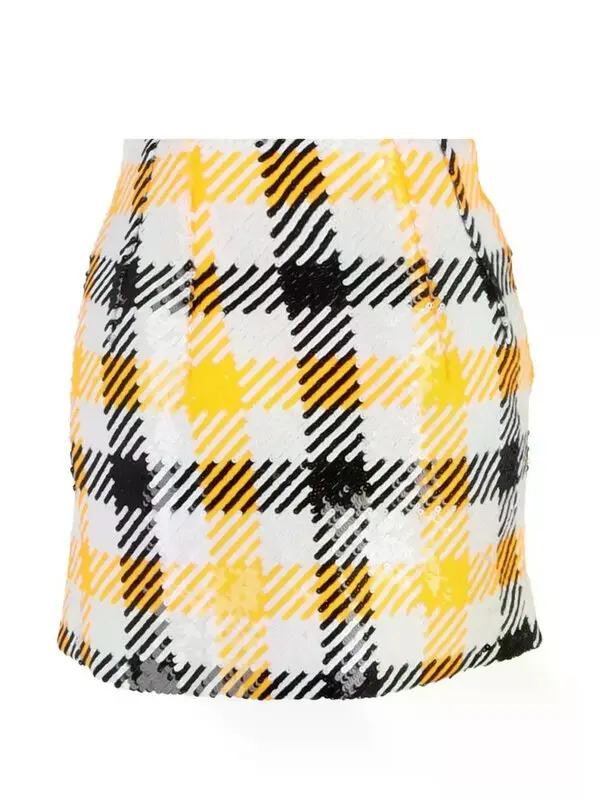 ROTATE BY BIRGER CHRISTENSEN Checked Mini Skirt