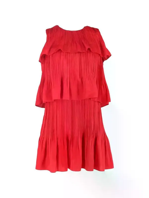 Maje Rockano Tie Pleated Dress
